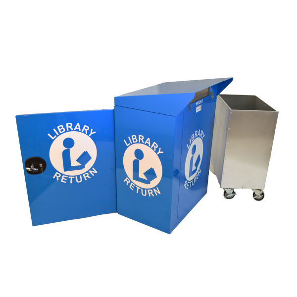 Slimline ™ Book Return System 30” W x 24.77” D x 44” H