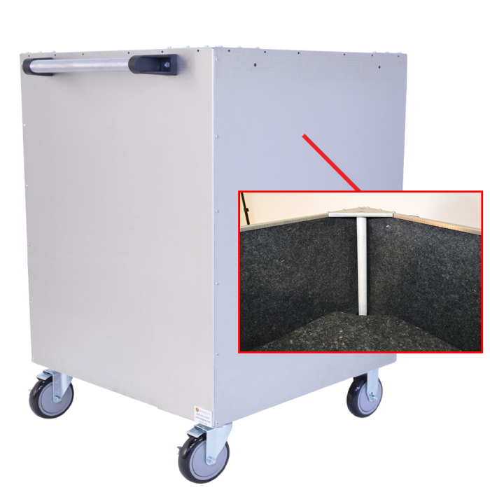 40 Duralight CushionDrop Under Counter Book Cart | Kingsley.com